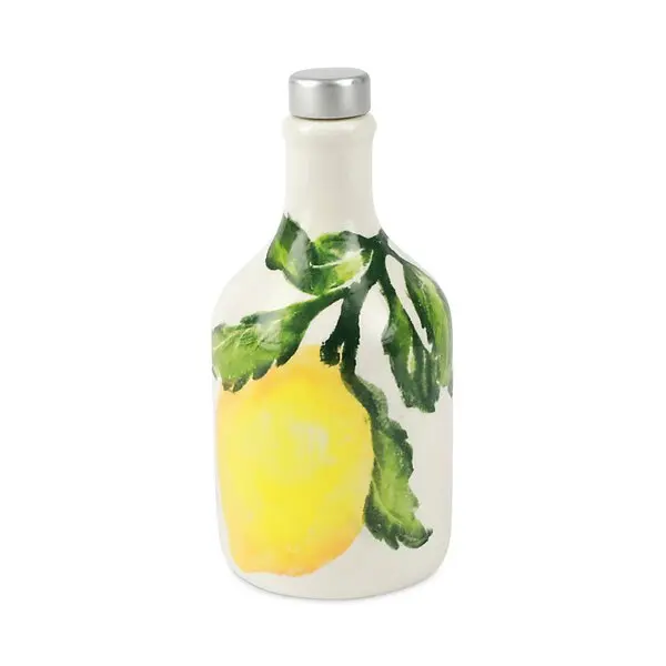 VIETRI Limoni Olive Oil Bottle - Yellow