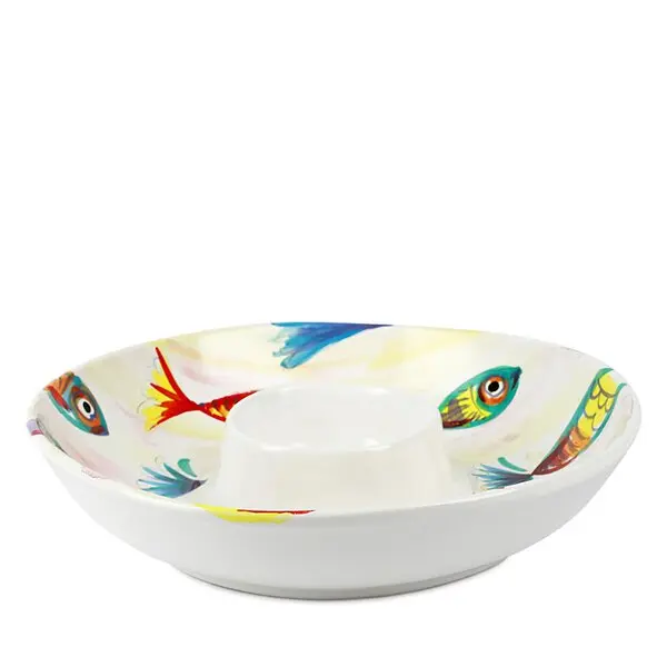 VIETRI Pesci Colorati Chip And Dip Bowl - Multi