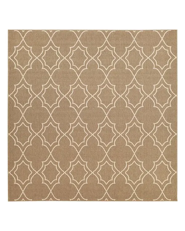 Livabliss Alfresco Alf A Square Area Rug, 7'3 X 7'3 - Brown