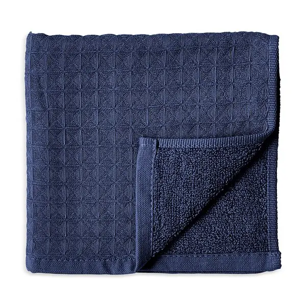 UCHINO Waffle Twist Washcloth - Indigo