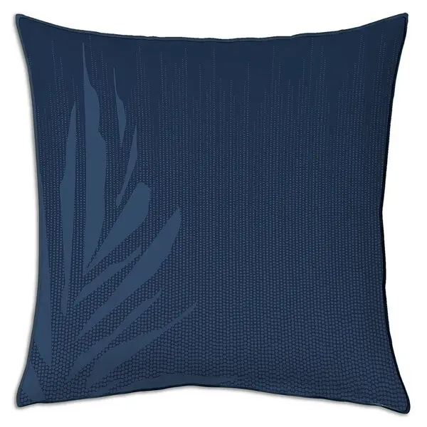 NOHO HOME Kanu Cotton Euro Sham Set - Navy