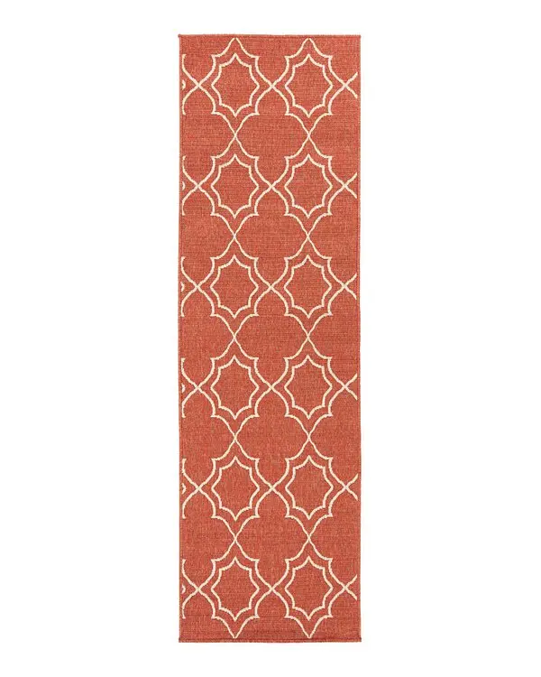 SURYA Livabliss Alfresco Alf A Runner Area Rug, 2'5 X 7'10 - Rust