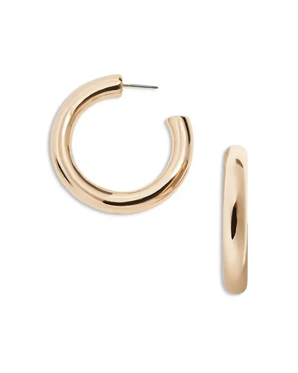 Baublebar Dalilah Medium Tubular Hoop Earrings - Gold