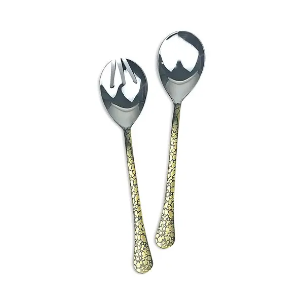 MICHAEL WAINWRIGHT Panthera Salad Serving Set - Gold