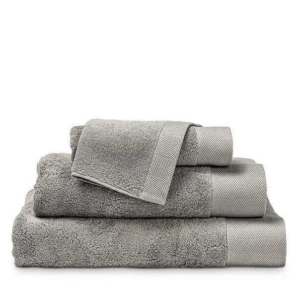Frette Diamond Bordo Washcloth Exclusive - Concrete