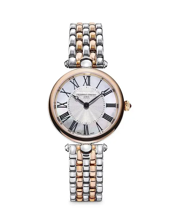 FREDERIQUE CONSTANT Classics Art Deco Round Watch - Silver/two Tone