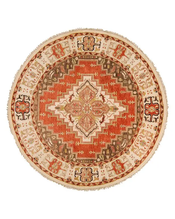 SURYA Zeus Zeu-7800 Round Area Rug, 8' Round - Multi