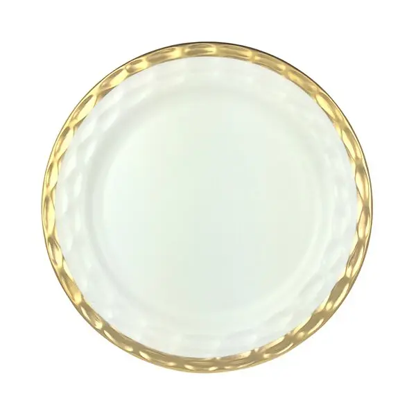 MICHAEL WAINWRIGHT Truro Dinner Plate - White/gold
