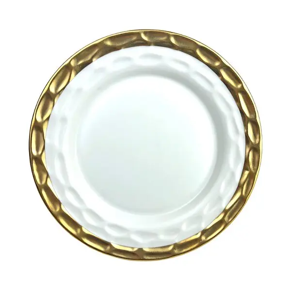 MICHAEL WAINWRIGHT Truro Salad Plate - White/bronze