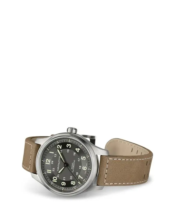 Hamilton Titanium American Classic Strap Watch - Black/brown