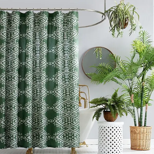 JUNGALOW Justina Blakeney Aisha Shower Curtain - Green