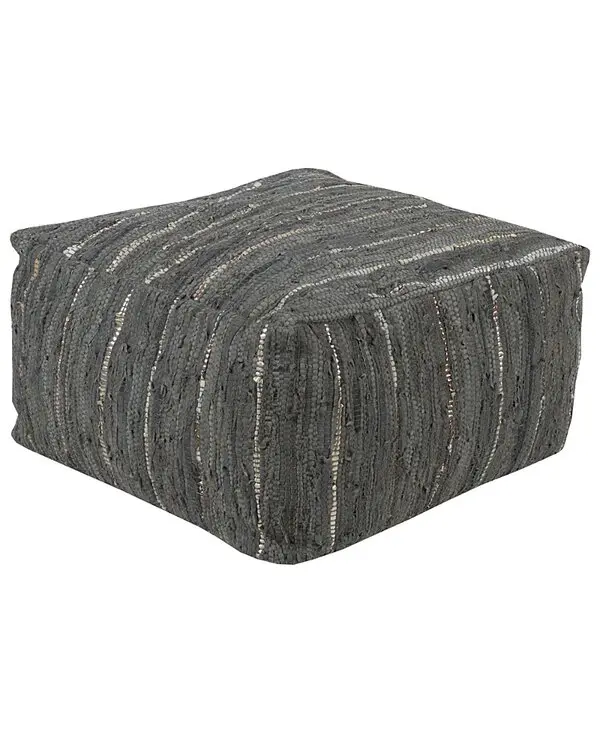 Livabliss Anthracite Pouf - Medium Gray