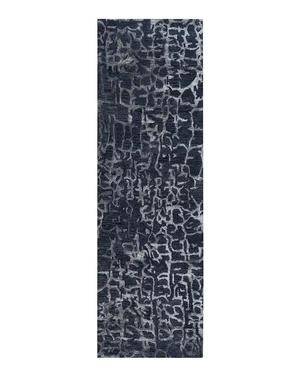 SURYA Banshee Runner Area Rug, 2'6 X 8 - Navy/denim