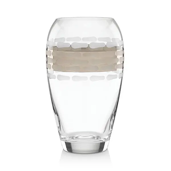 MICHAEL WAINWRIGHT Truro Glass Vase - Clear/platinum