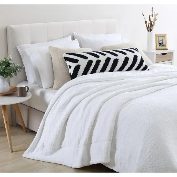 SUNDAY CITIZEN Snug Comforter, Twin/full - Clear White