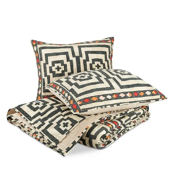 JUNGALOW Justina Blakeney Hypnotic Quilt Set, Full/queen - Black