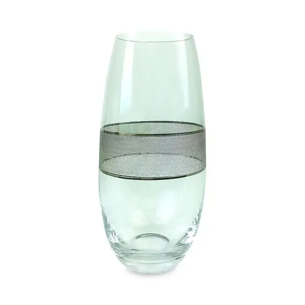 MICHAEL WAINWRIGHT Panthera Glass Vase - Platinum/white