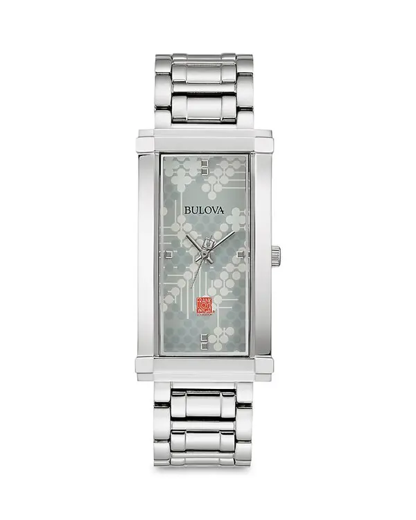 Bulova Frank Lloyd Wright Pattern #106 Watch - Gray/silver