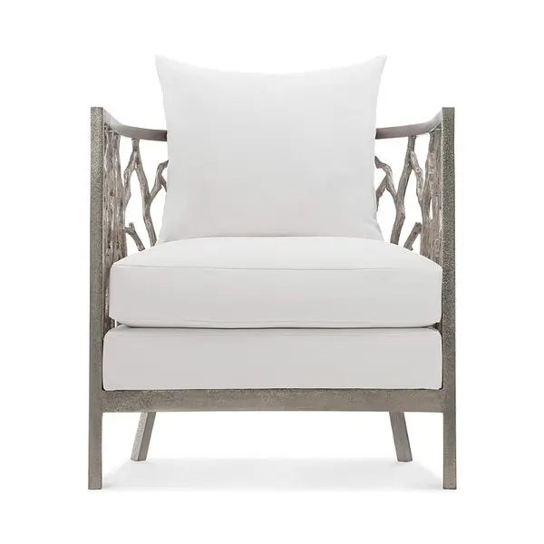 BERNHARDT Naples Outdoor Chair - White/brown