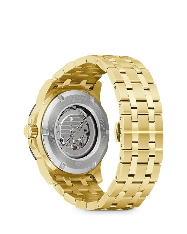Bulova Marine Star Watch, 45mm - Black/gold