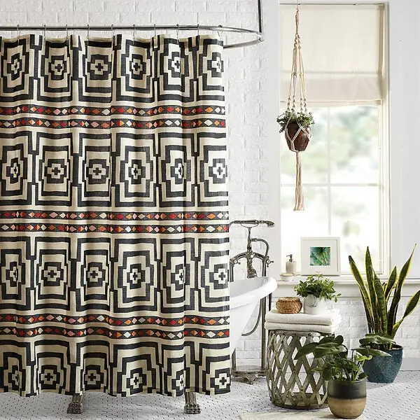 JUNGALOW Justina Blakeney Hypnotic Shower Curtain - Blue