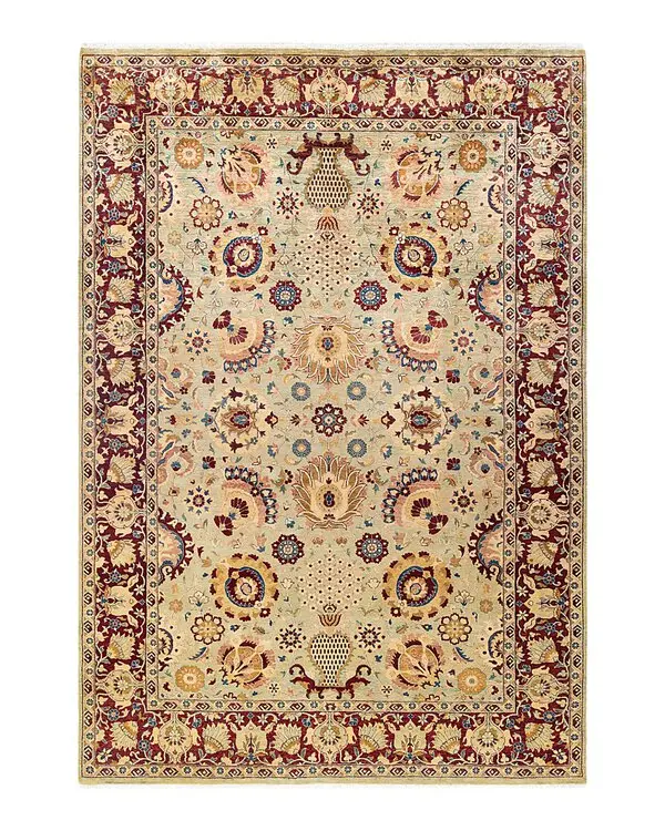 Bloomingdale'S Mogul Area Rug, 6'1 X 8'10 - Green