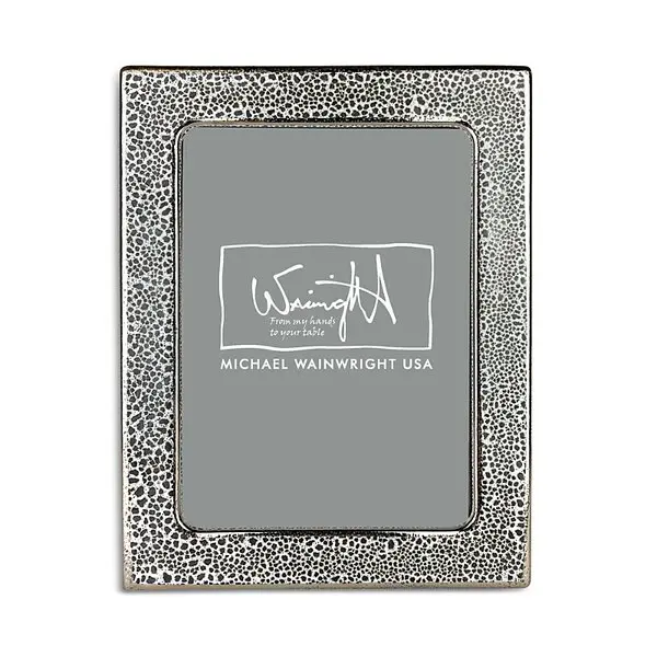 MICHAEL WAINWRIGHT Panthera Platinum 5 X 7 Picture Frame - Grey