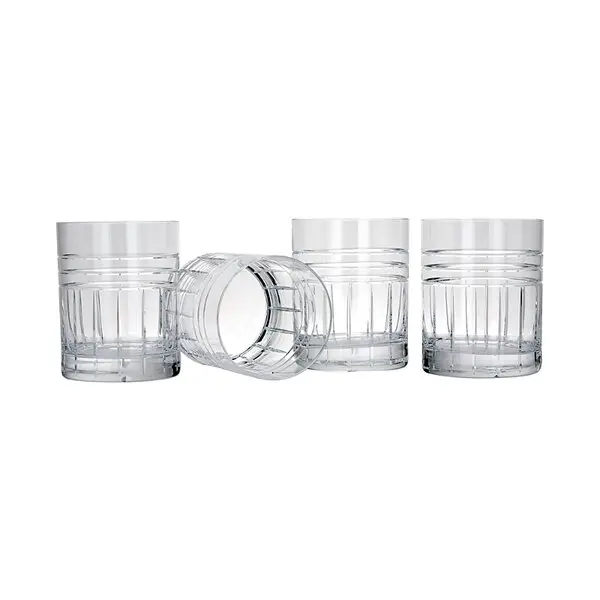 REED & BARTON Tempo Double Old-fashioned Glasses, Set Of 4 - Clear
