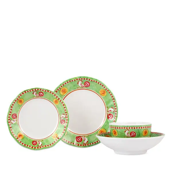 VIETRI Melamine Campagna Gallina 4-piece Place Setting - Assorted P