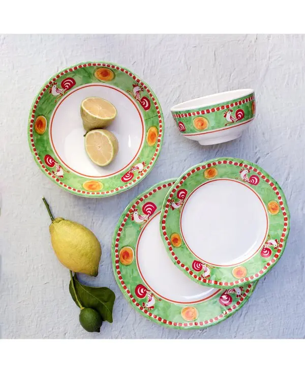 VIETRI Melamine Campagna Gallina 4-piece Place Setting - Assorted P