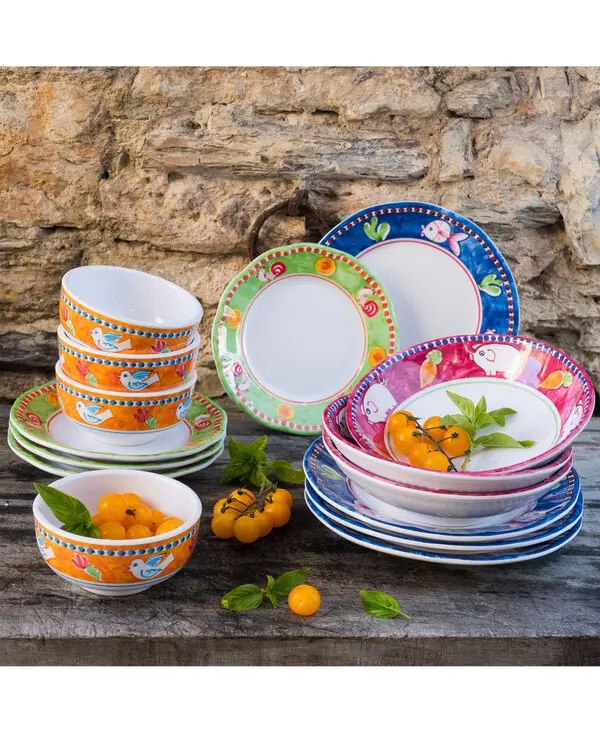 VIETRI Melamine Campagna Assorted 16-piece Service For Four
