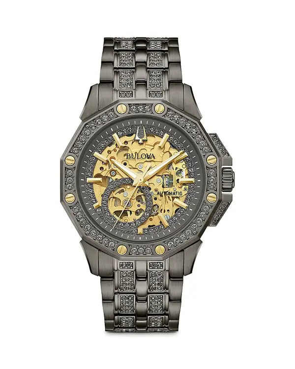 Bulova Octava Crystal Watch - Gold/black