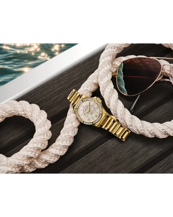 Bulova Marine Star 32mm Watch - White/gold