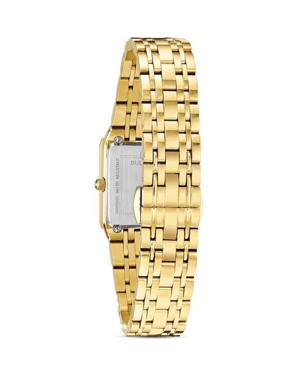 Bulova Futuro Quadra -tone Link Bracelet Watch
