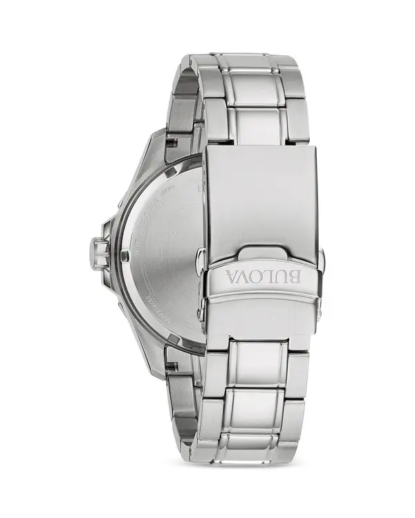 Bulova Marine Star 43mm Watch - Black/silver