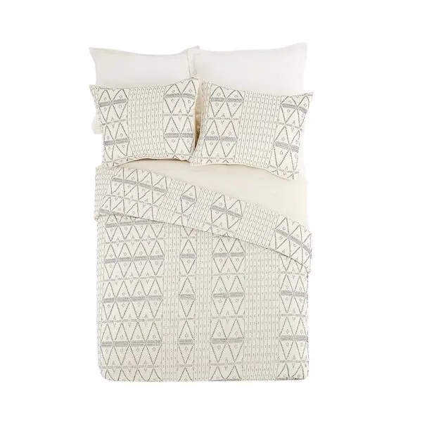 MOMENI Geo Tick Cotton Sham, King