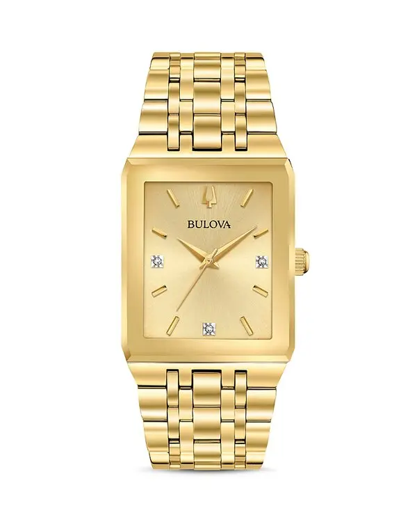 Bulova Futuro Quadra Bracelet Watch - Gold