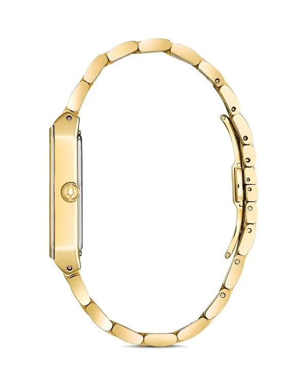 Bulova Futuro Quadra Bracelet Watch - Gold