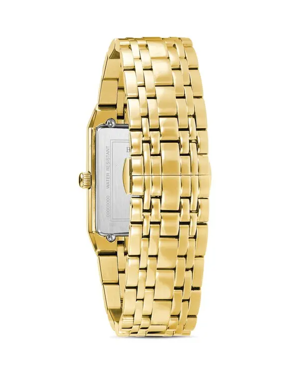 Bulova Futuro Quadra Bracelet Watch - Gold