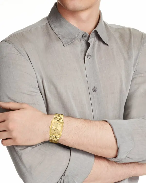 Bulova Futuro Quadra Bracelet Watch - Gold