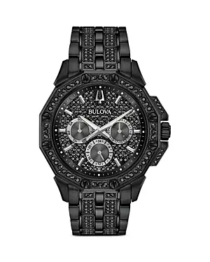 Bulova Crystal 42mm Watch - Black