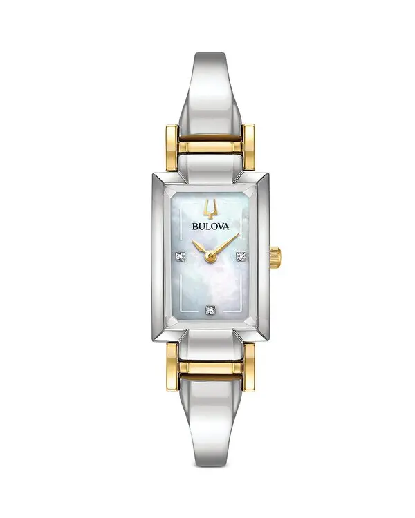 Bulova Classic Bangle Watch - White