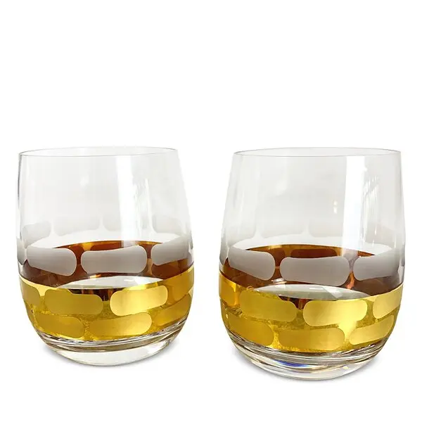 MICHAEL WAINWRIGHT Truro All Purposes Glasses, Set Of 2 - Gold