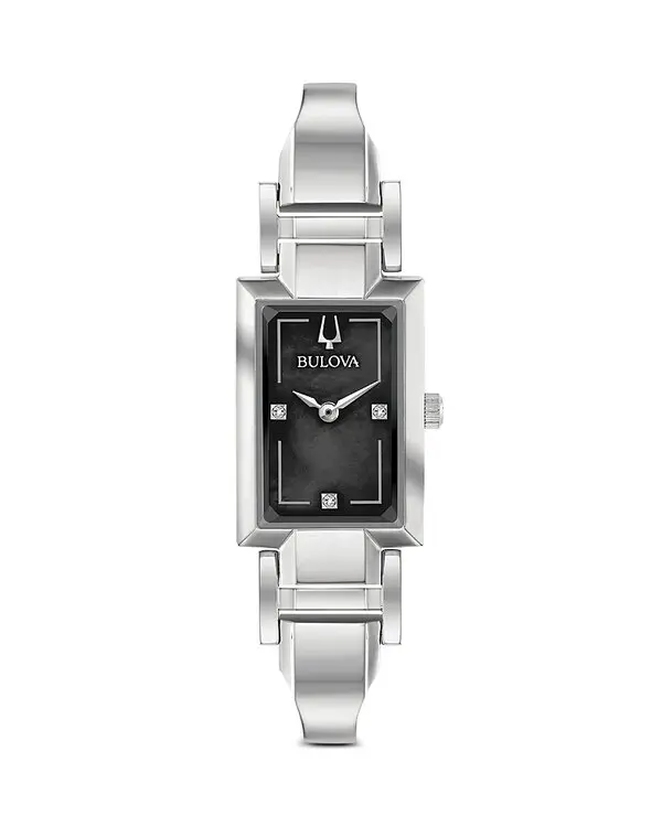 Bulova Bangle Bracelet Watch - Black