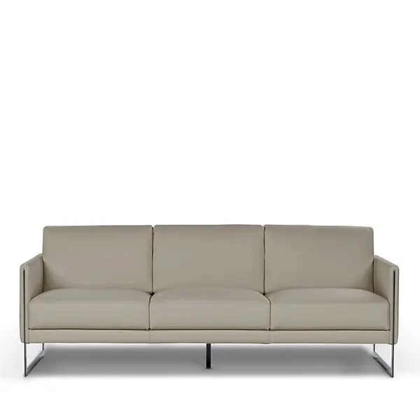 GIUSEPPE NICOLETTI Coco 81 Leather 3 Seat Sofa - Bull Havana/titanium