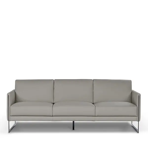GIUSEPPE NICOLETTI Coco 81 Leather 3 Seat Sofa - Bull Tortora/titanium