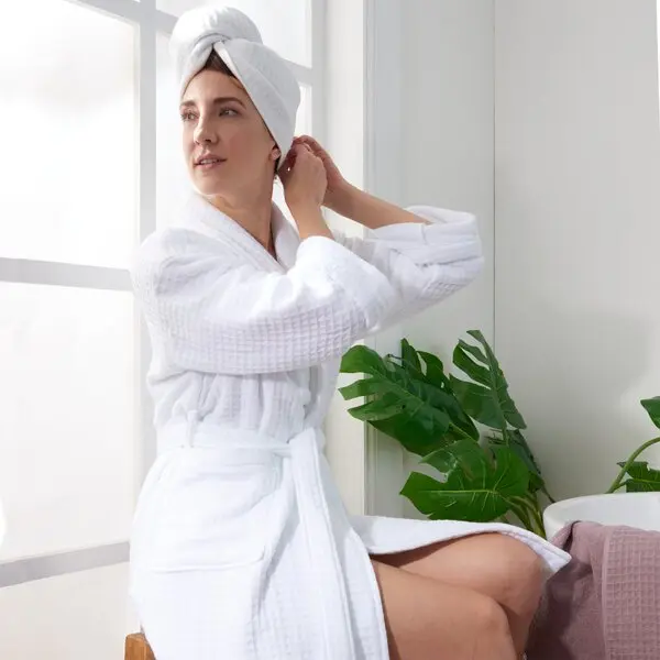 UCHINO Waffle Twist Bath Robe