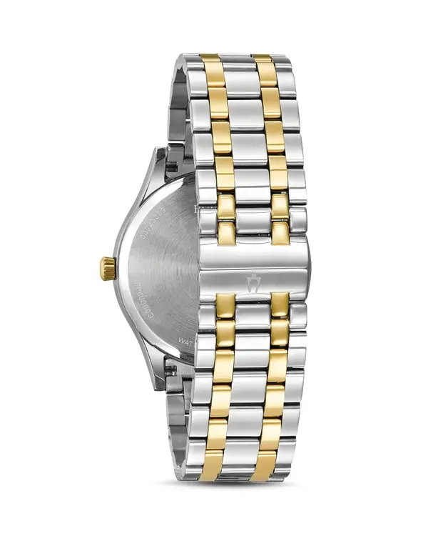 Bulova Two-tone Diamonds Watch, 40mm
