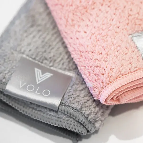VOLO BEAUTY 3-pc. Face Towels With Reusable Tote - Cloud Pink