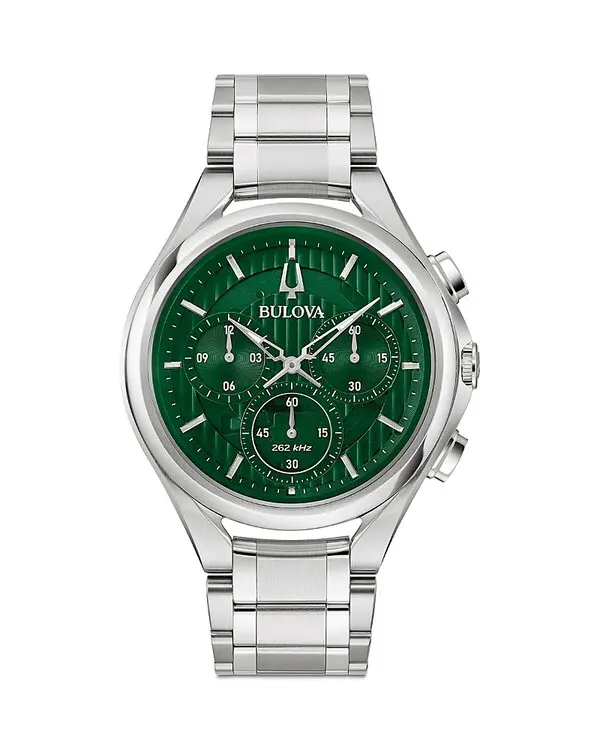 Bulova Curv Chronograph 43.5mm - Green/silver